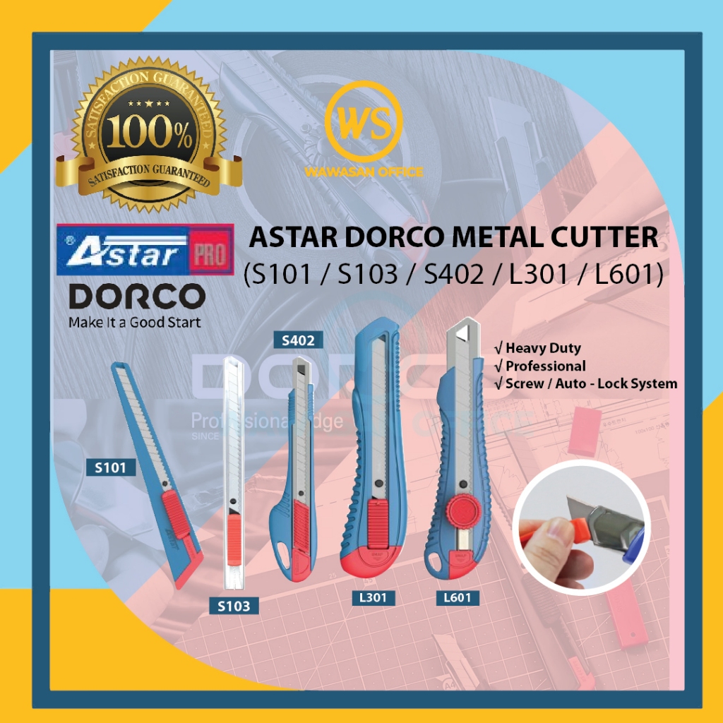 Astar Pro Dorco Cutter / Paper Cutter / Cutter Knife / Pisau Pemotong ...