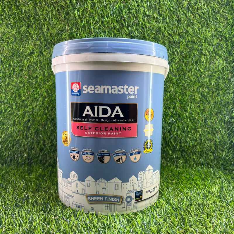 Part 1~# 5 Liter-Seamaster Paint AIDA Self Cleaning for Exterior Wall ...