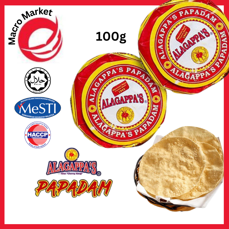 Alagappa's Original Papadam 100g Keropok Papadam Sedap & Rangup ...