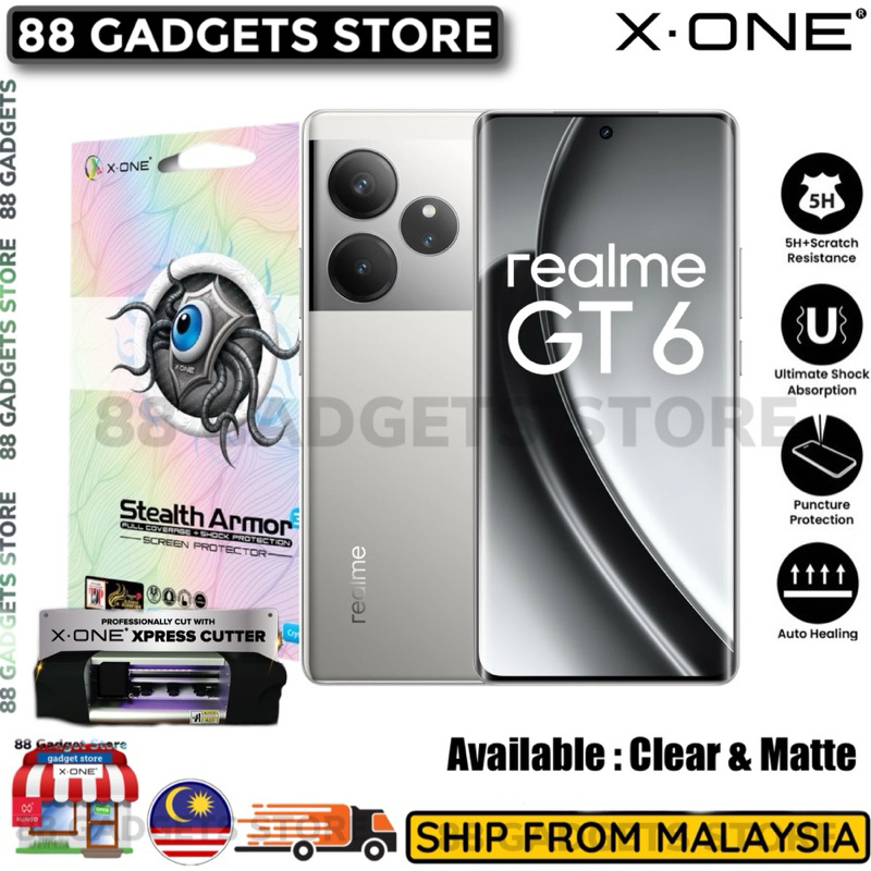 X.One Stealth Armor 3 for Realme GT 6 / 5 / 3 / Neo 5 / 3 / 3T / X3 Superzoom / X50 Pro Screen ...