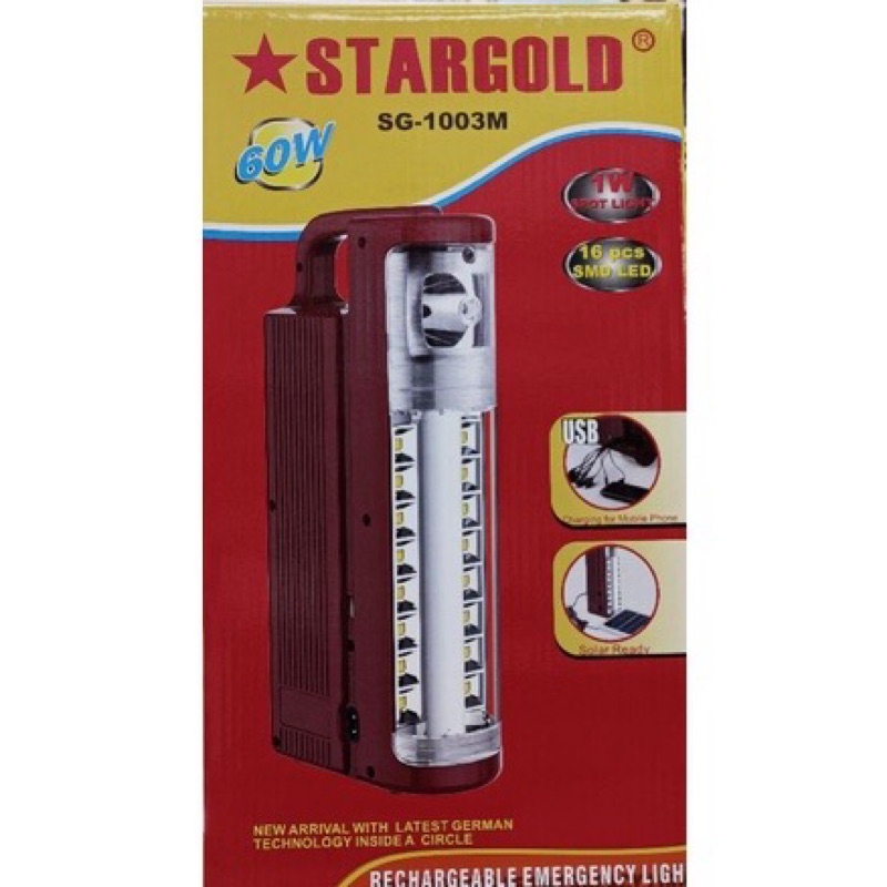 JAPAN RECHARGEABLE EMERGENCY LIGHT SG-1003 | Shopee Malaysia
