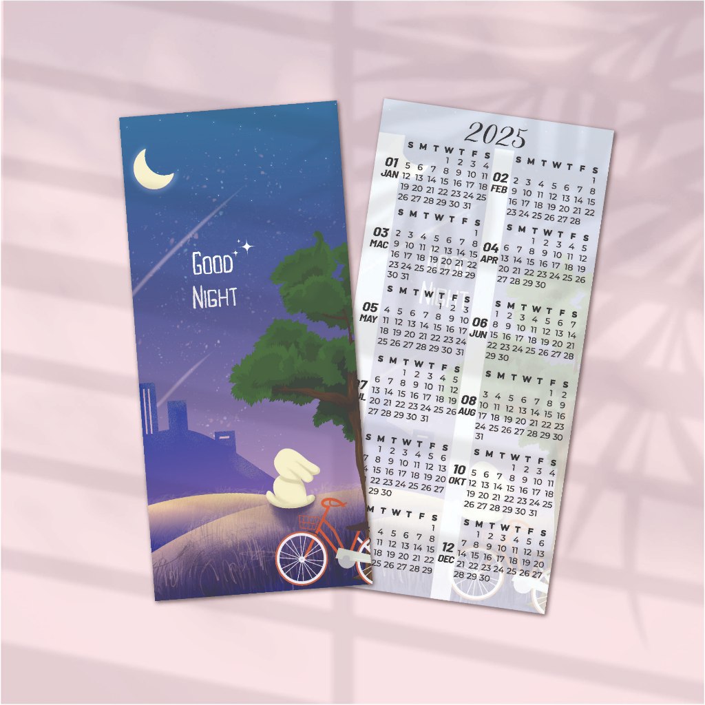 CALENDAR 2025/KALENDAR 2025 BOOKMARK / DOORGIFT / FREEGIFT / STUDENT ...