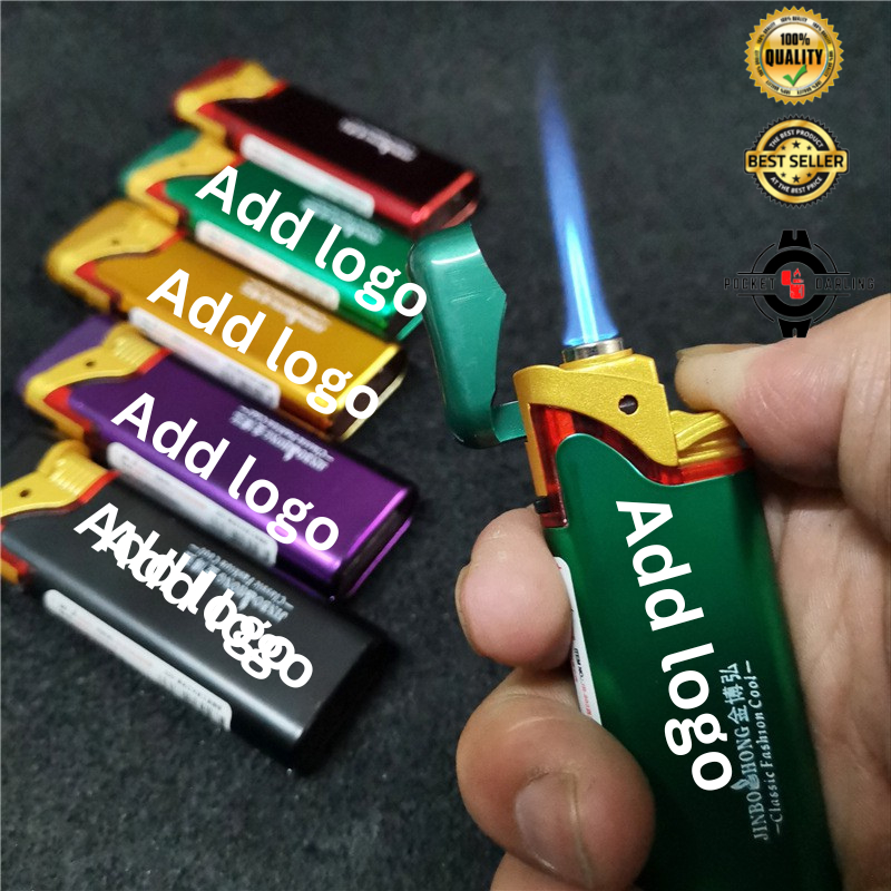Metal shell thickened new type direct flame windproof clamshell ...
