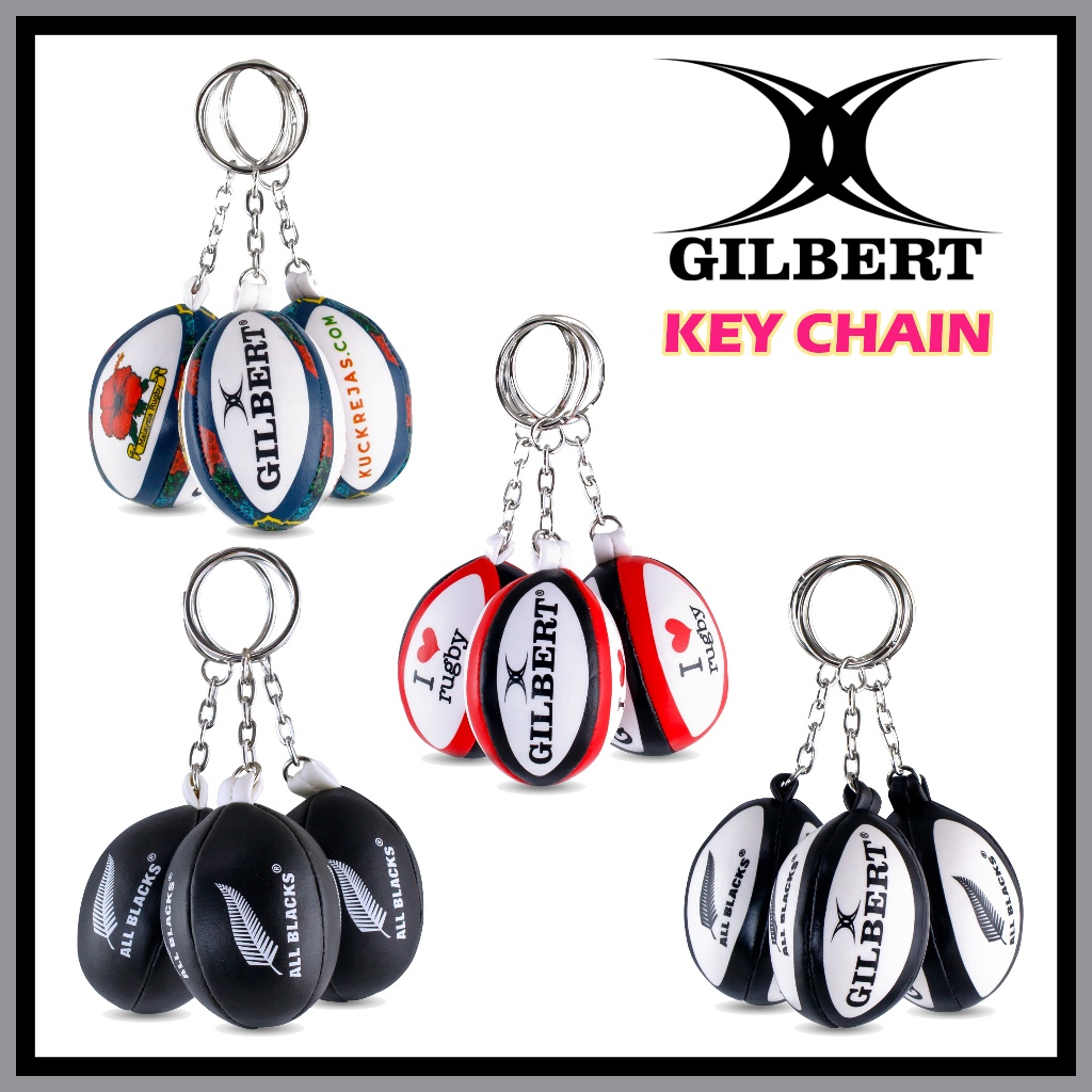 Gilbert All Blacks Official I Love Rugby Wau Bulan Keyring Keychain Key ...