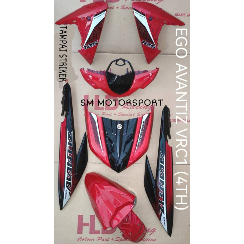 AVANTIZ BODY COVER SET VRC1 CILI RED HLD HIGH QUALITY | Shopee Malaysia