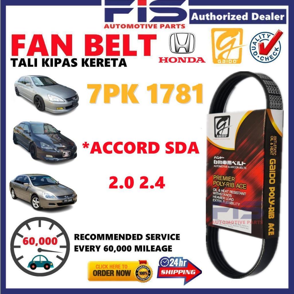 FIS Gaido Fan Belt Honda Accord SDA 2.0 2.4 Air Cond Alternator Power Steering Belt 7PK1781 Tali ...