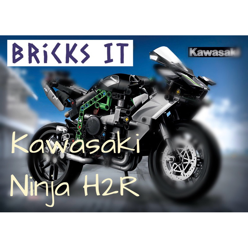 Lepin Kawasaki Ninja H2R Motorcycle Building Block Bricks Toy | Shopee ...