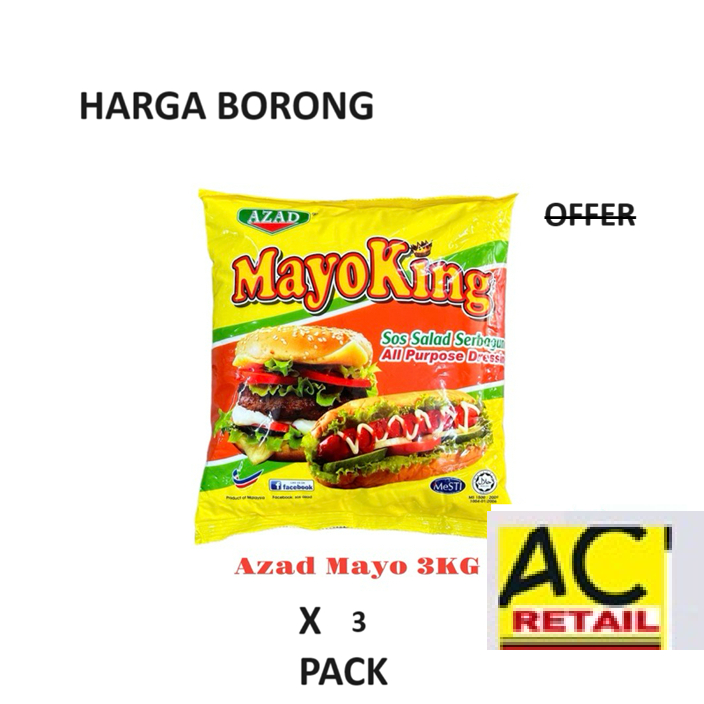 AZAD MAYOKING MAYONNAISE | MAYOKING MAYONIS | AZAD SOS SALAD SERBAGUNA ...