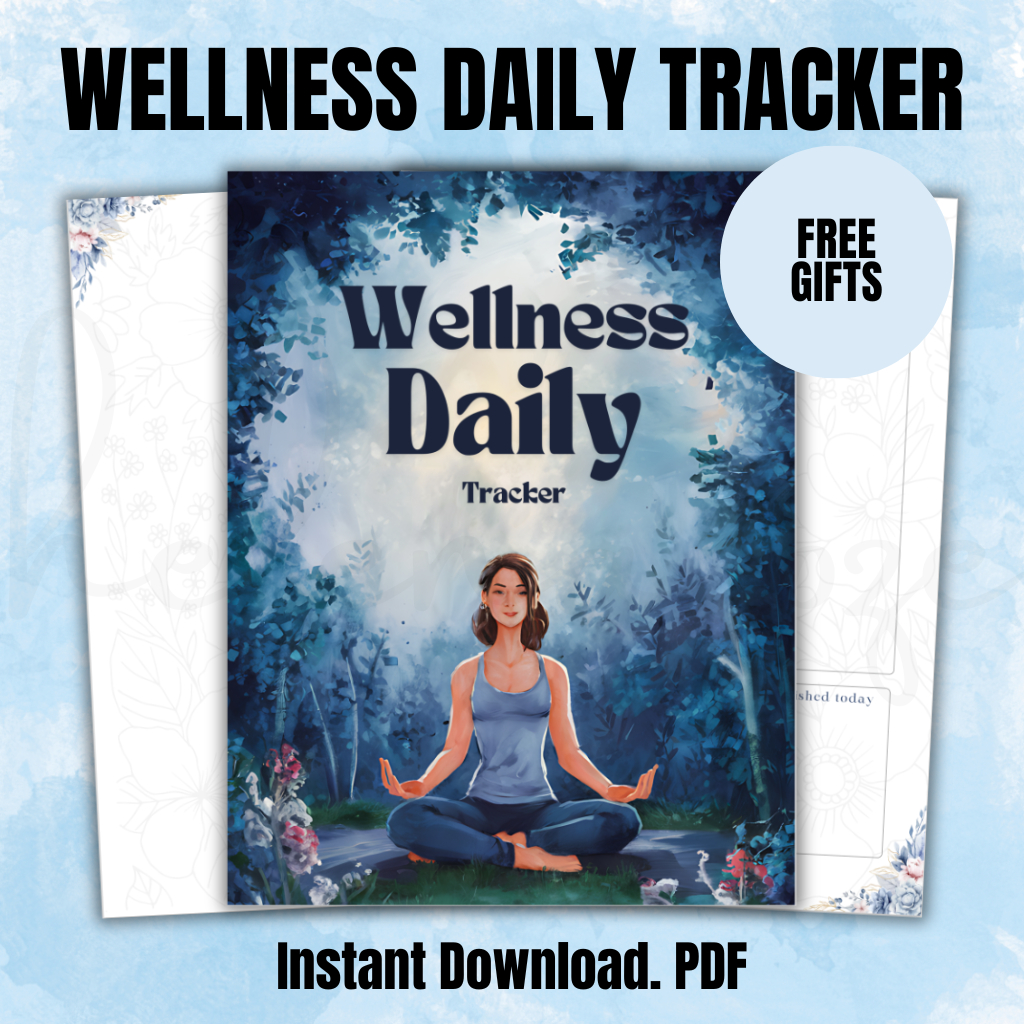 Wellness Daily Tracker, Health Planner, Digital Planner, Printable Planner, PDF, Planner Book ...