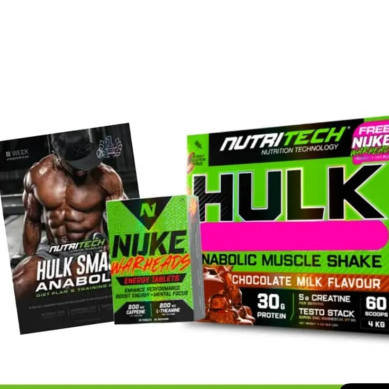 utritech Hulk Mass Gainer 4Kg (Pack Original) Mass Protein | Shopee ...