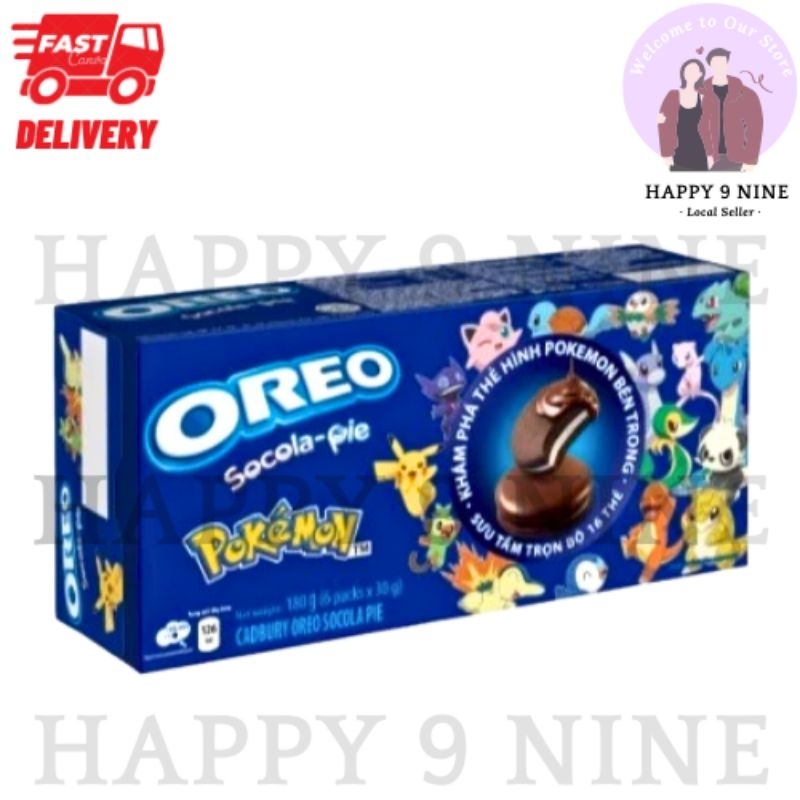 OREO Chocolate Pie Pokemon Chocolate Oreo cake Oreo pie cake | Shopee ...