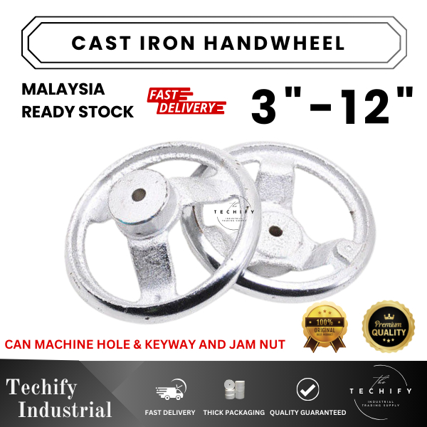 Hand Wheel 3´´- 12´´ inch Cast Iron Hand Wheel + Handle Steering ...