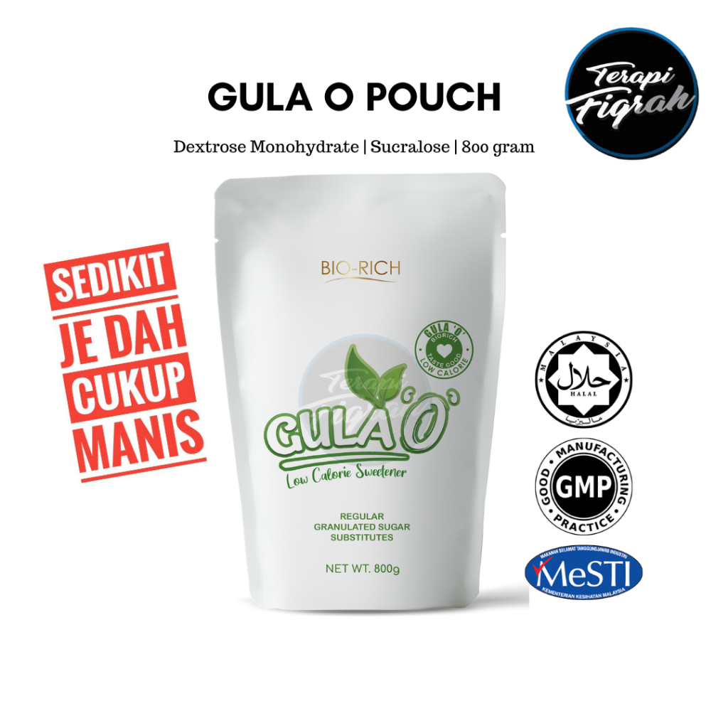 [TFS] BIORICH Gula O Pouch 800gram Pengganti Gula Pasir Kompak Ziplock ...