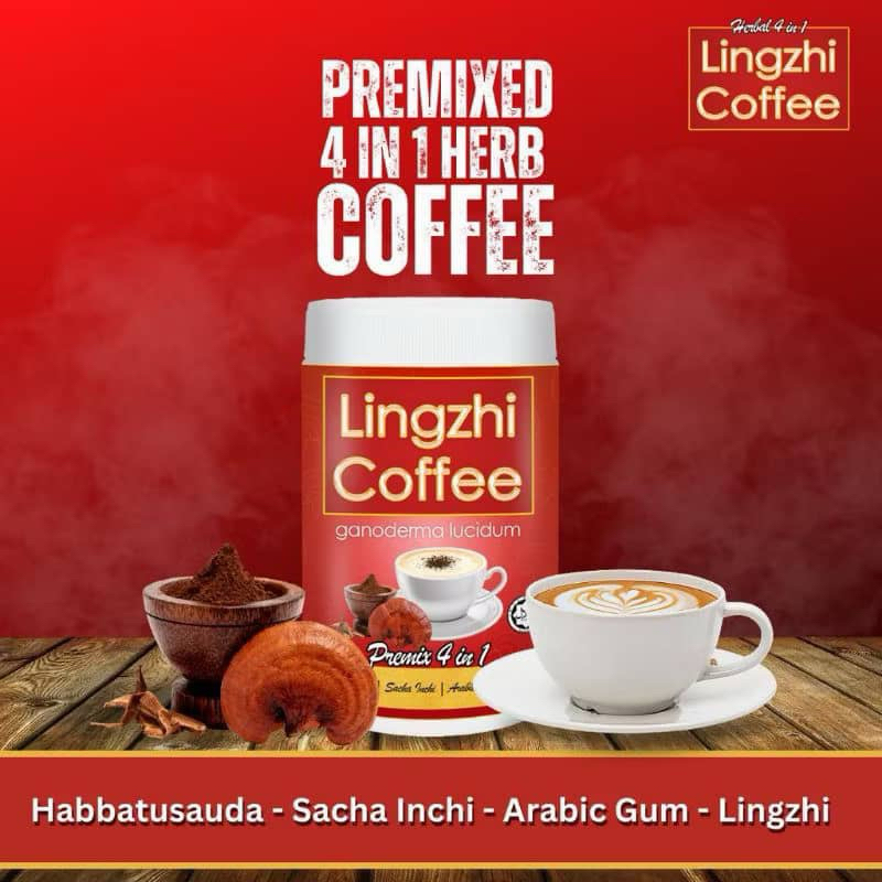 KOPI LINGZHI PREMIXED 4 IN 1 HERB COFFEE PROMAXX | Shopee Malaysia