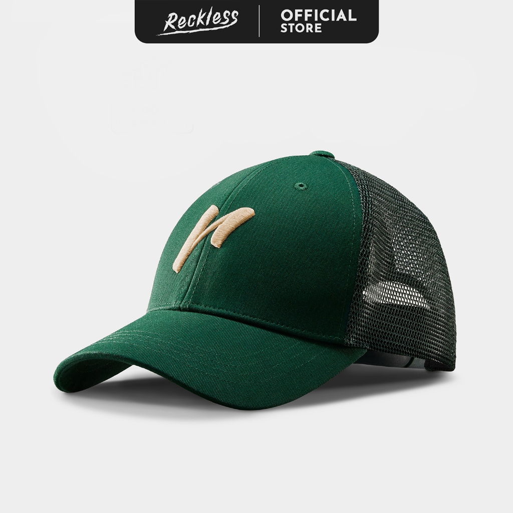 Reckless Cap - Mesh Back Cap - Cotton Khaki Fabric | Shopee Malaysia