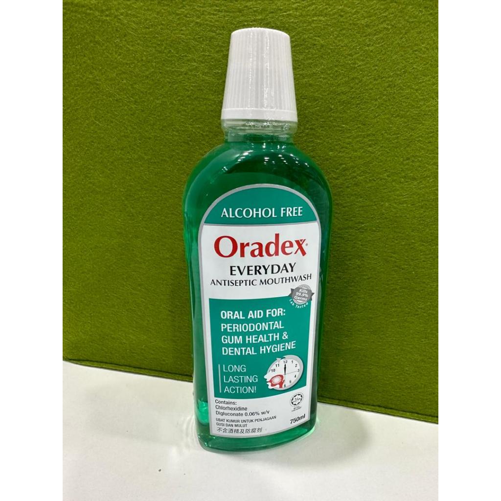 ORADEX EVERYDAY ANTISEPTIC MOUTHWASH 750ML/90ML | Shopee Malaysia