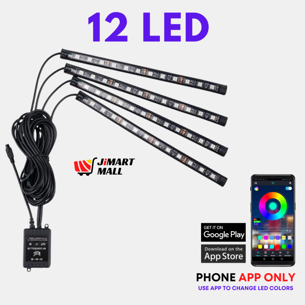 SAGA BLM FLX LED AMBIENT LIGHT Foot Floor Lampu Kaki Kereta RGB ...