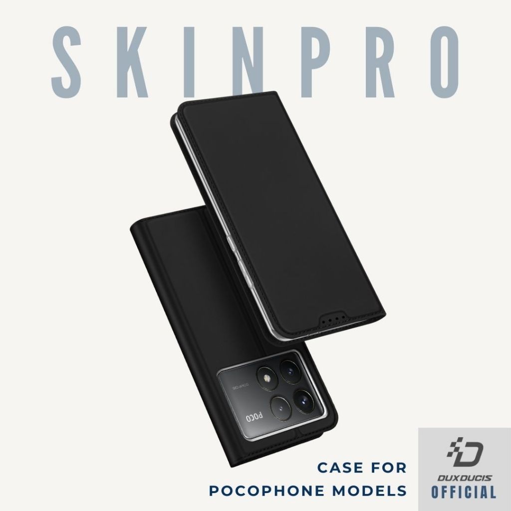 DUX SKINPRO Flip Case Wallet for Pocophone Poco F6 Pro C65 / X5 / C40 ...
