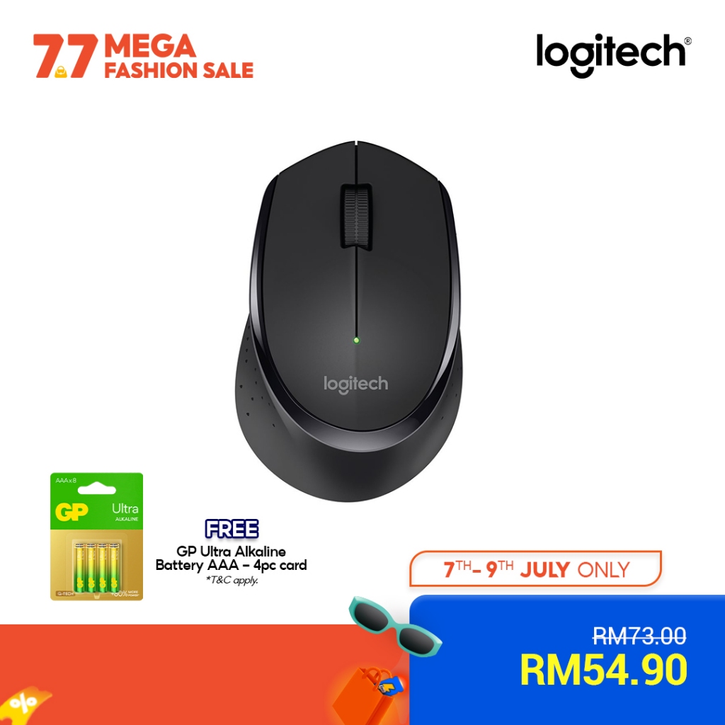 Logitech M275 Wireless Mouse, 2.4 GHz with Nano Receiver, Optical ...