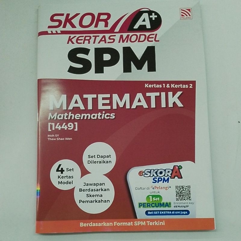skor A+ kertas model spm MATEMATIK(mathematics) kertas 1 & kertas 2 ...