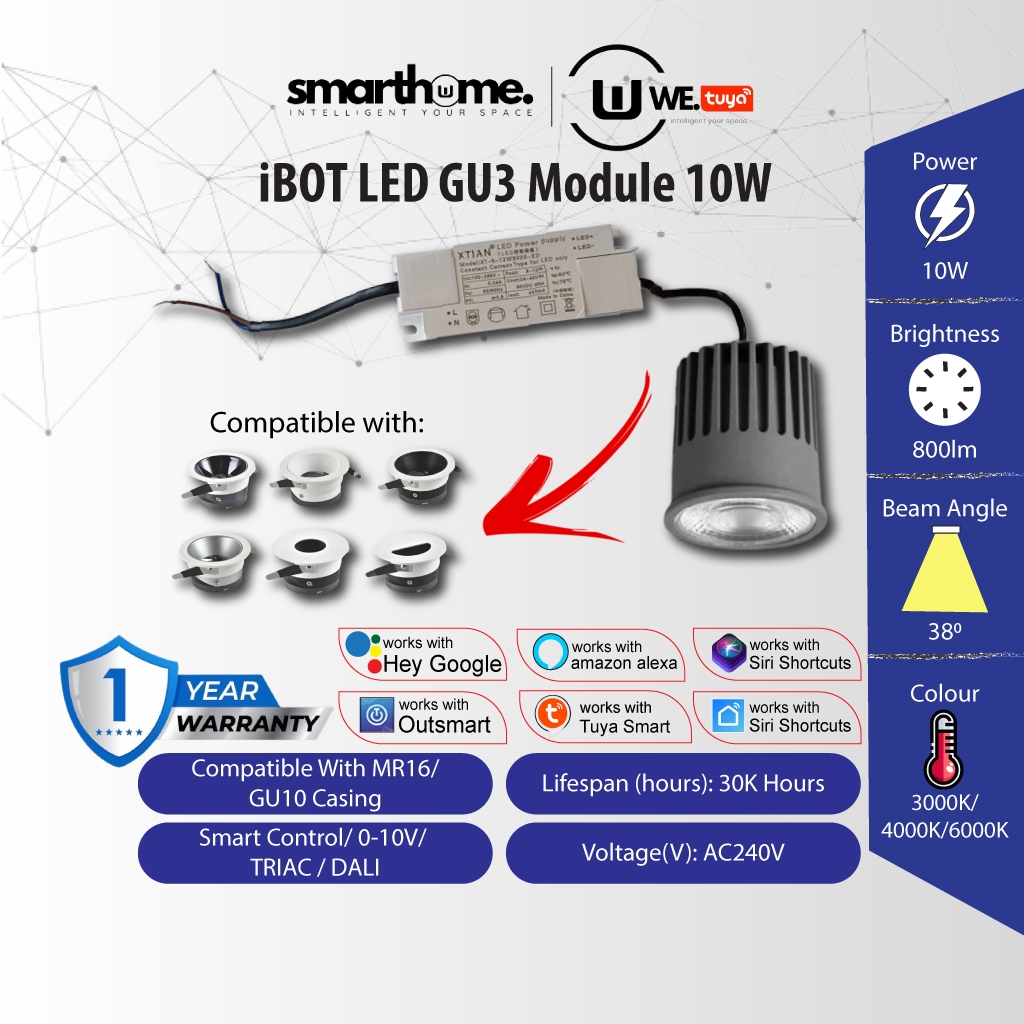 WELIGHT iBOT LED iBOT GU3 Module Aluminum Downlight Led Module with ...