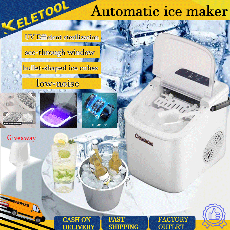 2024Portable Rapid Ice maker Electric Automatic Household bullet ...