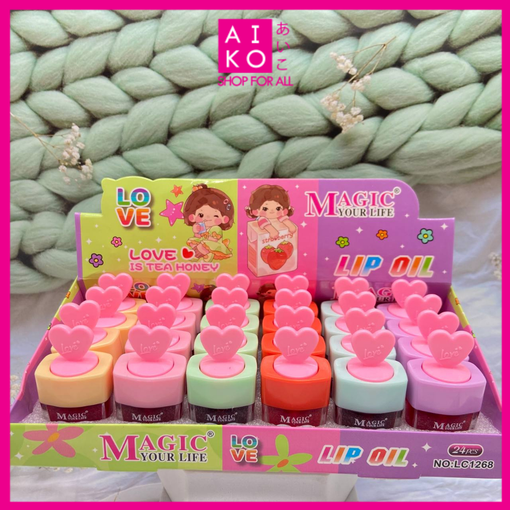 (AIKO)MAGIC YOUR LIFE LOVE MAGIC COLOR LIP GLOSS LIP OIL 1PCS | Shopee ...