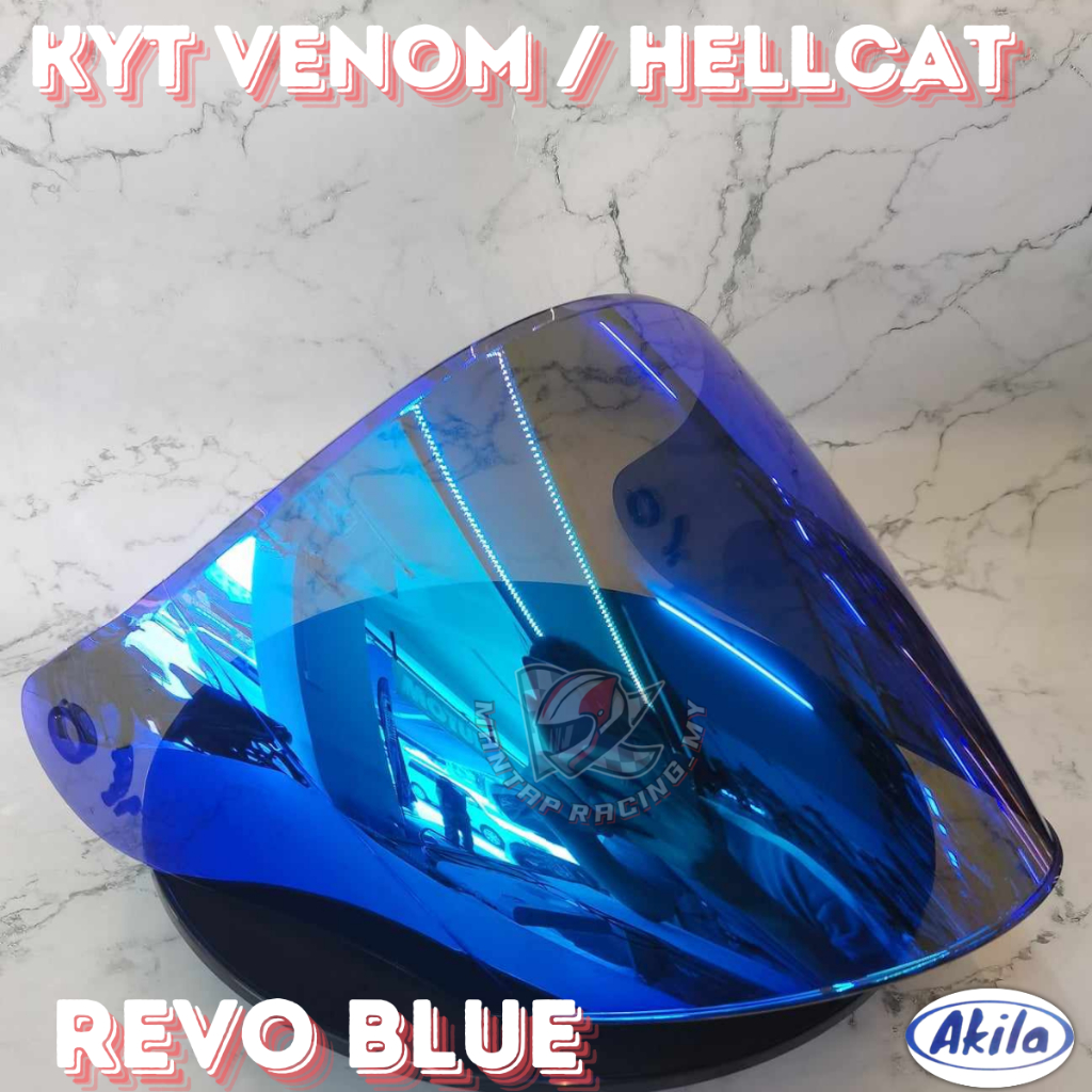 VISOR KYT VENOM/ HELLCAT VISOR SIANG MALAM (AKILA OEM) (OPEN FACE ...