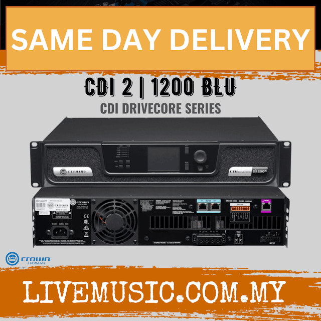 Crown CDi 2|1200BLU 2-Channel DriveCore Series Power Amplifier with BLU ...