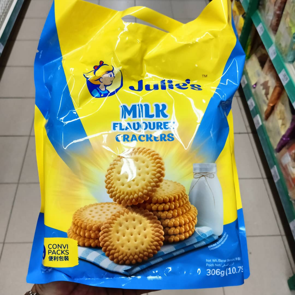 Julie's Crackers 9 Convi Packs 306g Milk Flavoured Crackers | Shopee ...