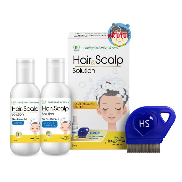 HS HAIR & SCALP SOLUTION 2 IN 1( lice shampoo/ syampu kutu) | Shopee ...