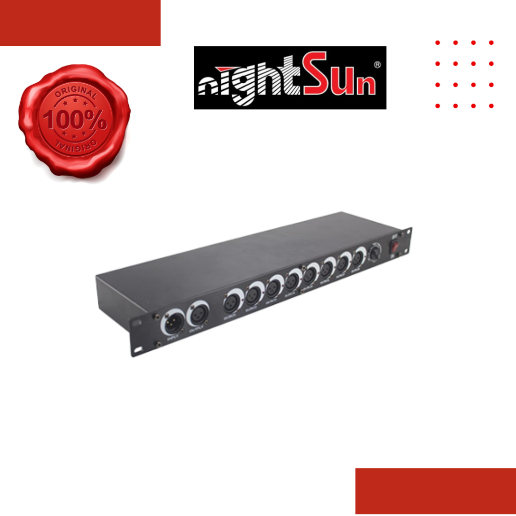 NIGHTSUN GM038B 8 Way DMX SPLITTER | Shopee Malaysia