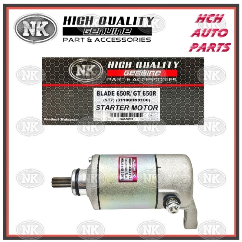 STARTER MOTOR ASSY - NAZA/ HYOSUNG - BLADE 650R/ GT650R/ ST7 - P/NO ...