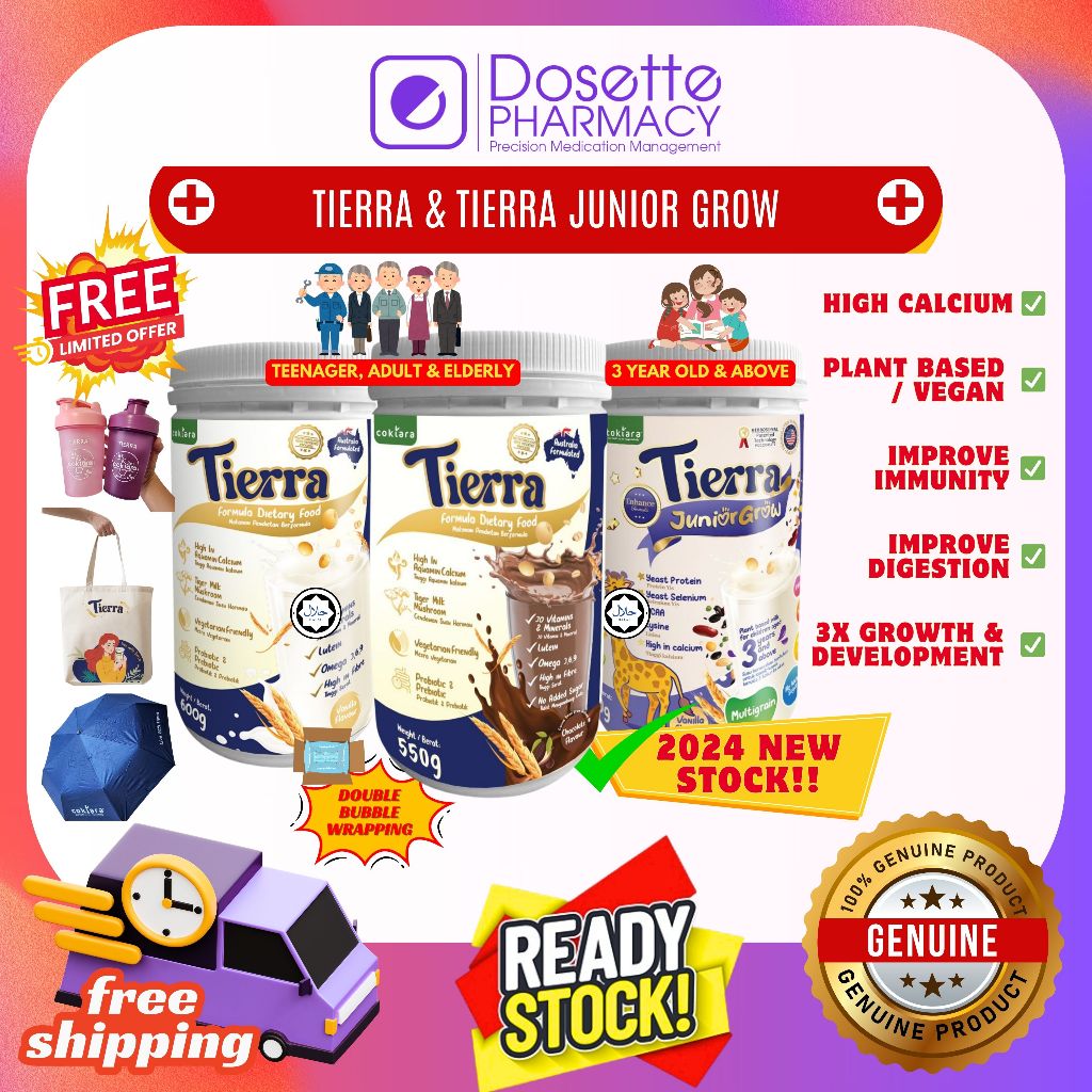 TIERRA MILK [EXP:04/27] TIERRA JUNIOR GROW [EXP:05/26] COKIARA PLANT ...