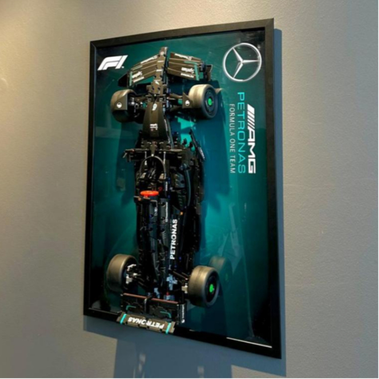 Mercedes-AMG F1 Lego Wall Photo Display Frame, Display Suitable for ...