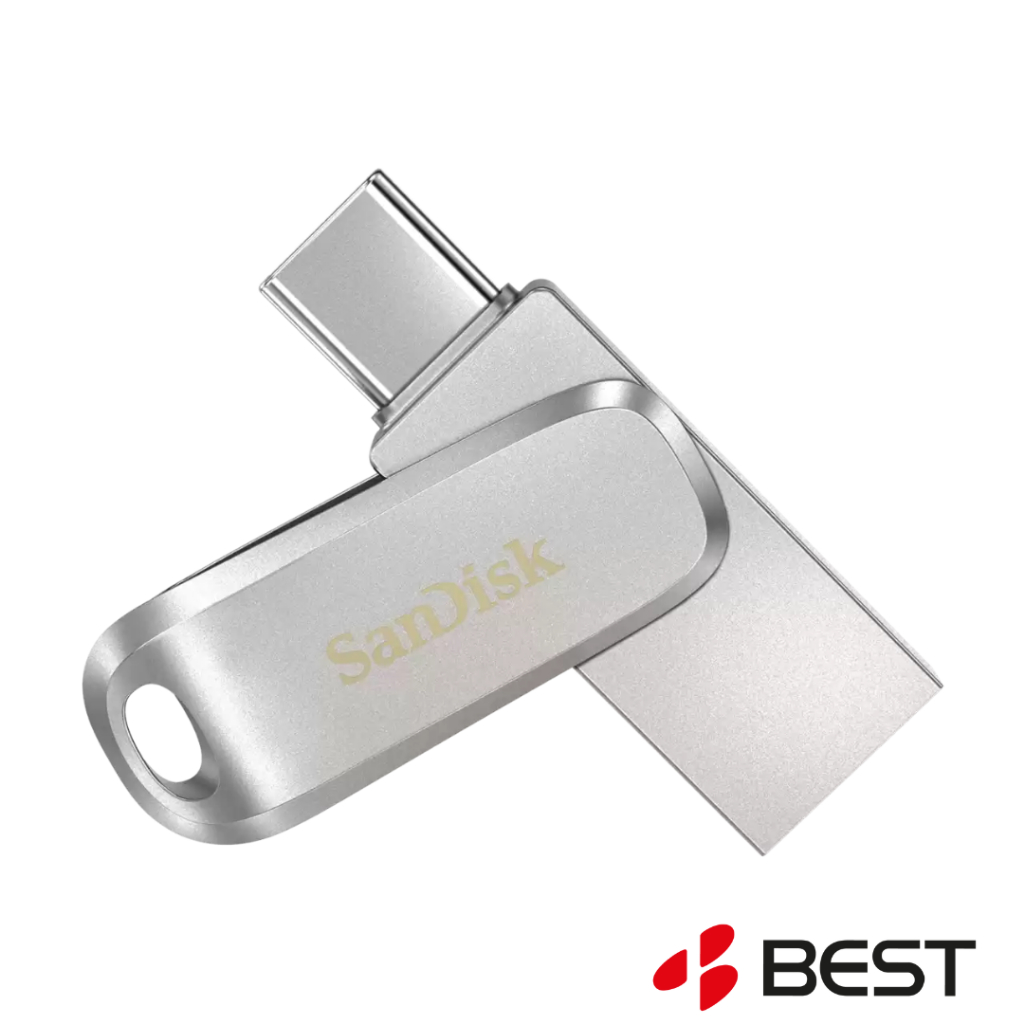 SANDISK ULTRA DUAL DRIVE LUXE USB TYPE-C™ FLASH DRIVE 64GB SILVER ...
