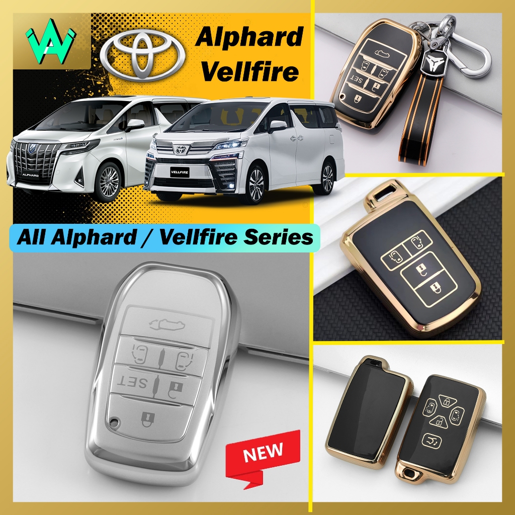 Toyota Alphard Vellfire Key Cover Case Casing Holder Sarung Kunci ...