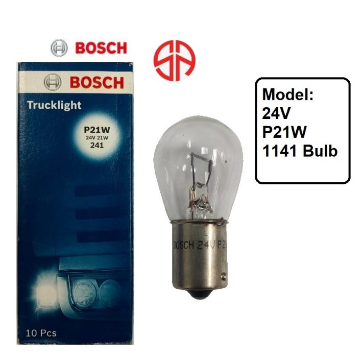 24V P21W 1141 Bulb Bosch 1987302501 Taillight Reverse Back Up Brake Light Stop Trucklight Lorry ...