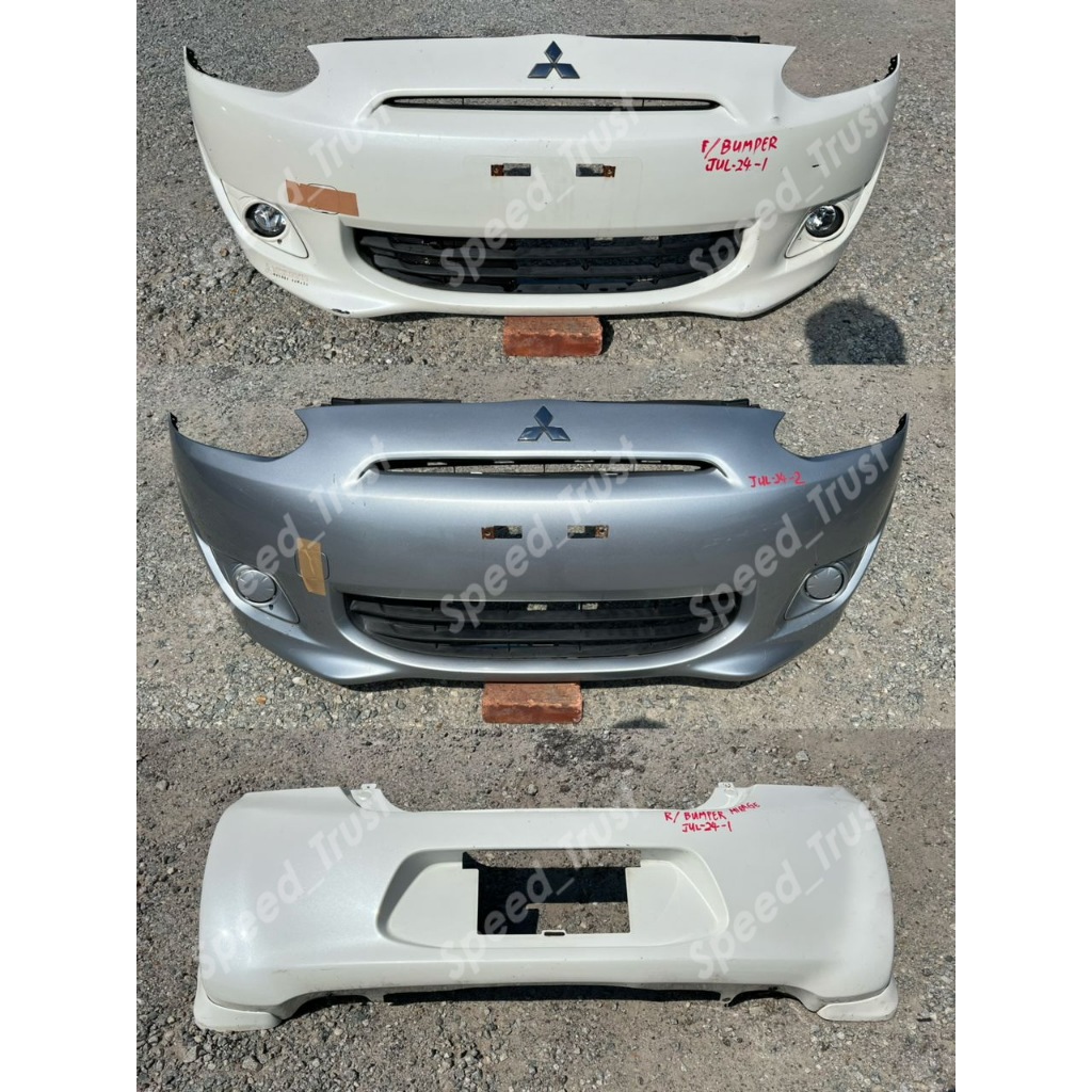 Japan Original Front Rear Bumper With Spotlight Fog Lamp Lampu Mitsubishi Mirage A03A A05A 3A90 ...