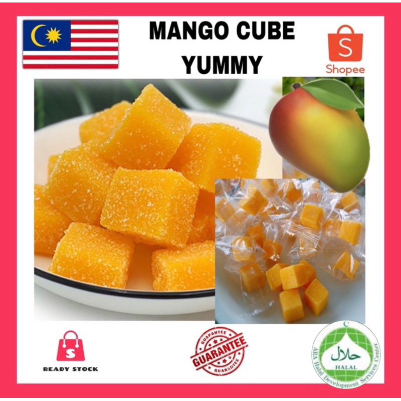 [HALAL] 1pc Ready Stock Cheap Mango Cube Candy Delicious Gula Gula ...