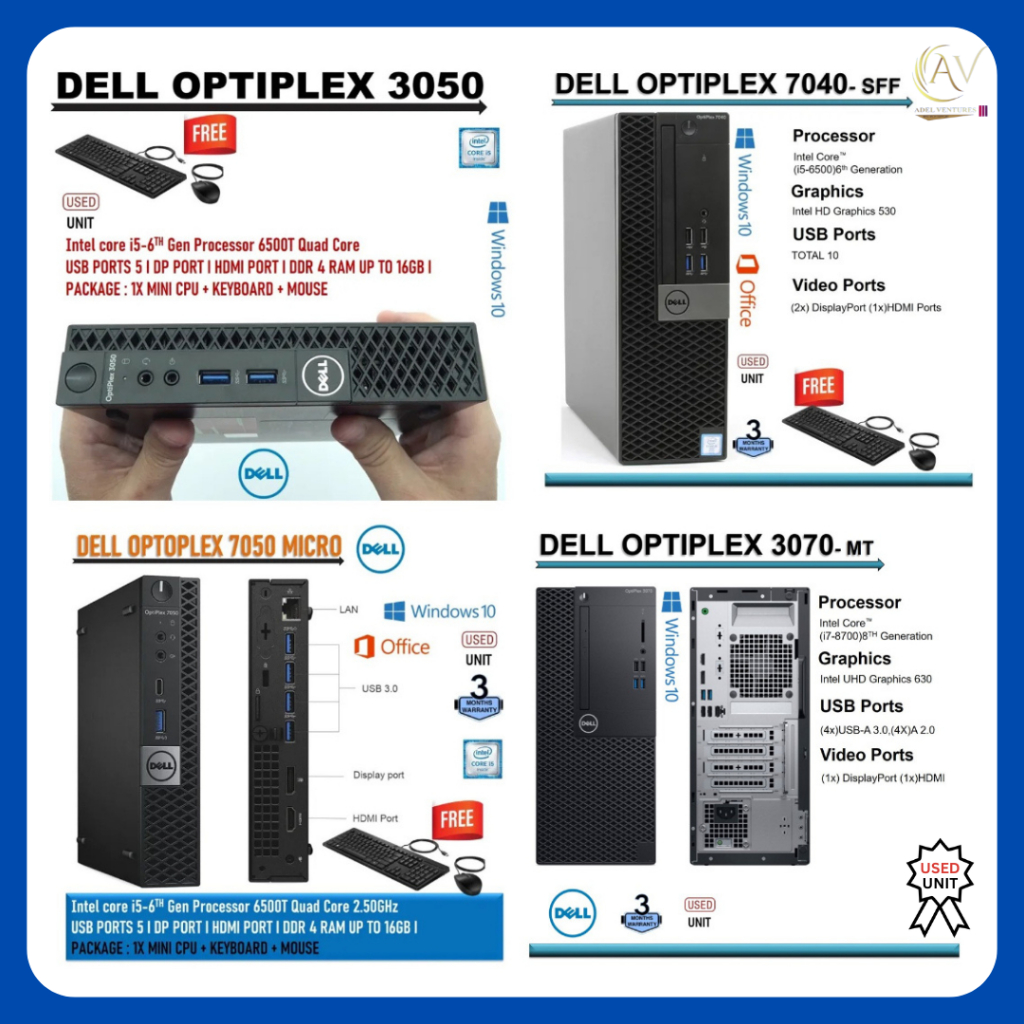 DELL Optiplex 7050 MINI,DELL OptiPlex 3050 MINI, Dell OptiPlex 7050-SFF ...