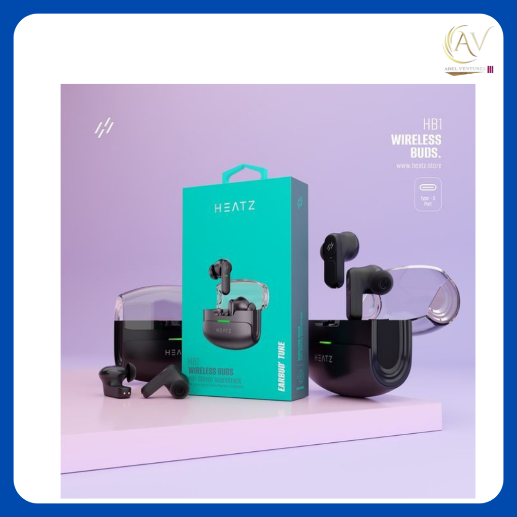 Heatz HB1 Wireless EarBuds HiFi Stereo Soundtrack Noise cancellation ...