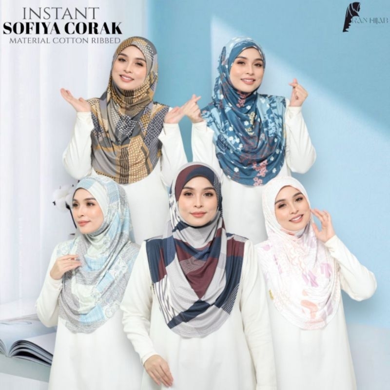 Instant Sofiya Corak Cotton Ribbed Printed | Shopee Malaysia