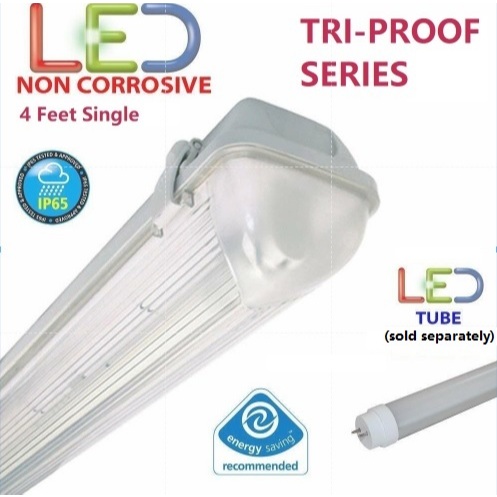 Tri Proof LED T8/T5 Light Fitting, 4Feet Weather Proof PC Casing IP65 ...