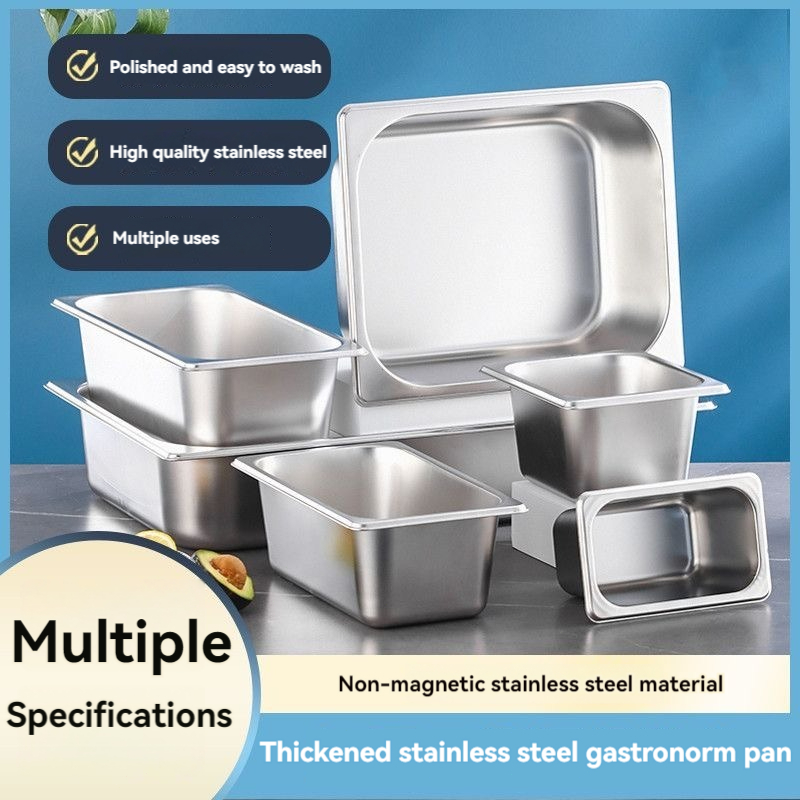 Stainless steel tray square food tray/full size food tray/buffet ...