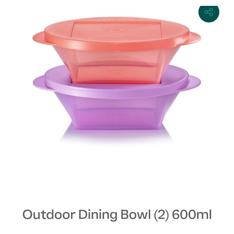 Tupperware Outdoor Dining Bowl 600ml(2 Pcs) | Shopee Malaysia