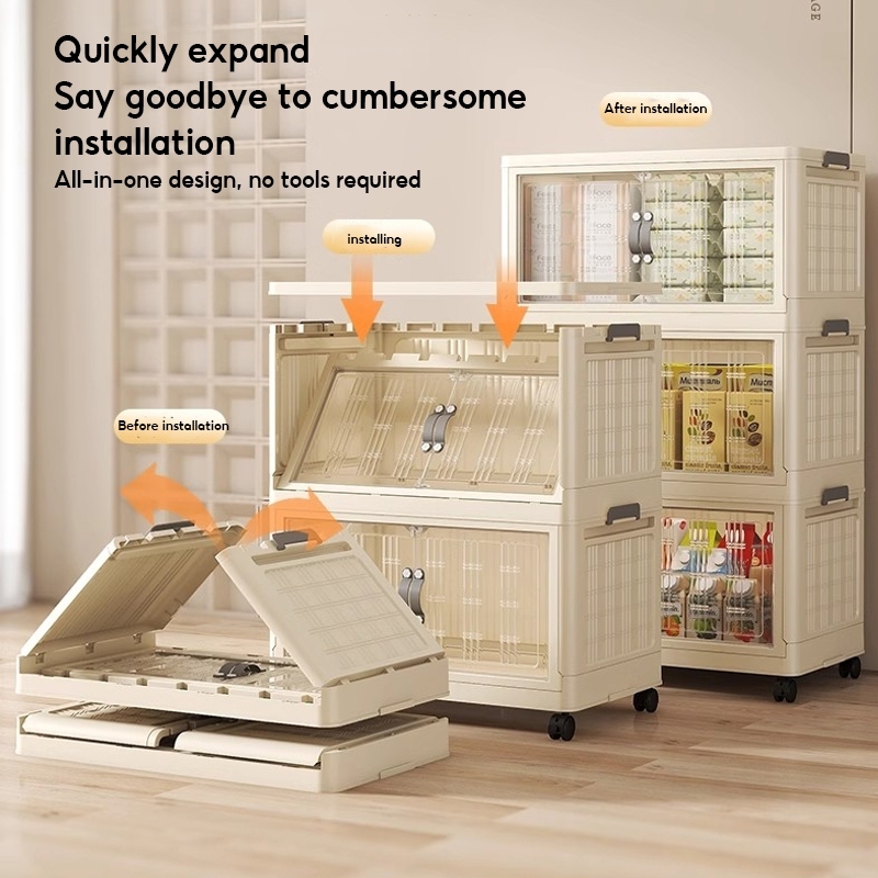 Salvo Multi-Layer Foldable Storage Box With 2 Doors Large Capacity ...