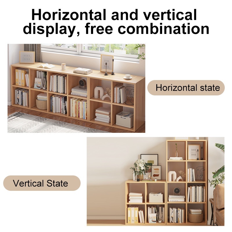 RR-Multi Functional Bookshelf Multiple Spaces Rack【Easy Assemble ...