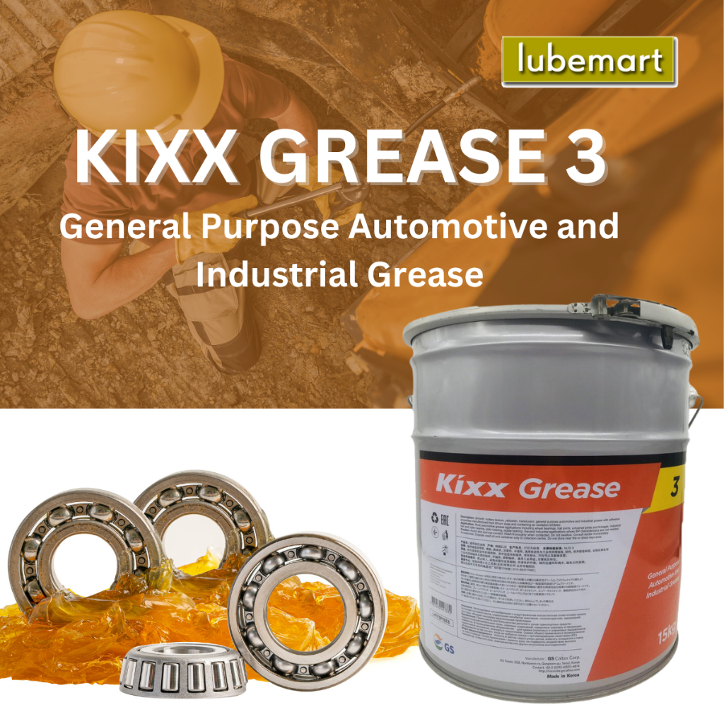GS KIXX Grease 3 (15kg) - Multipurpose Lithium Bearing Grease | Shopee ...