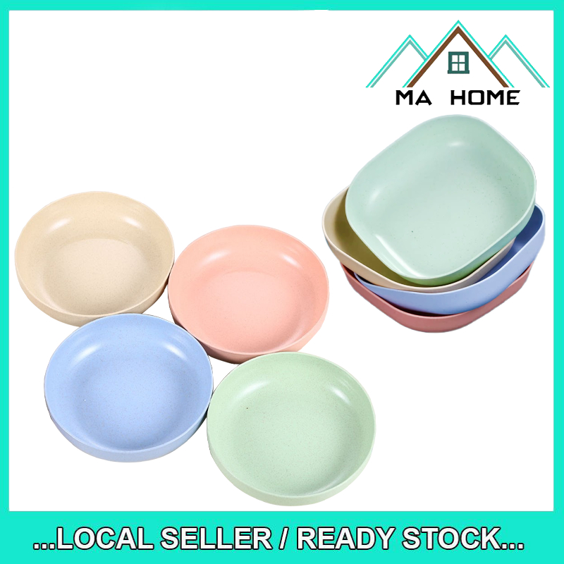 MA Home Colourful Round Plate Dining Sauce Dish Small Plates Bones ...